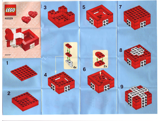 BrickLink Reference Catalog - Large Image of Instructions for Set 40029-1